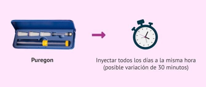 ¿Se debe administrar el puregon siempre a la misma hora o puede haber ...