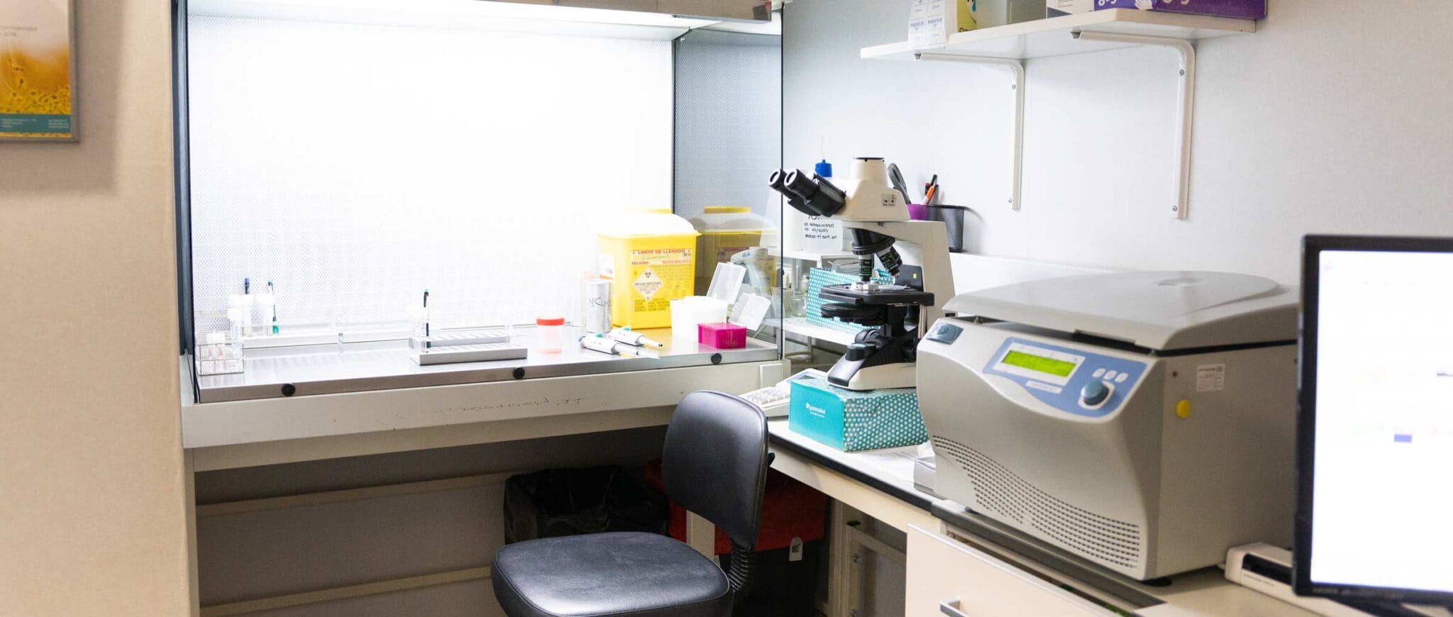 Laboratorio de andrología de Ginemed Bilbao
