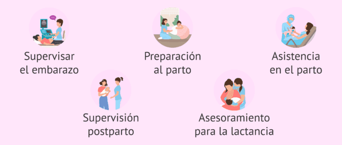 ¿Cuál es el papel de la matrona en el embarazo, parto y posparto?